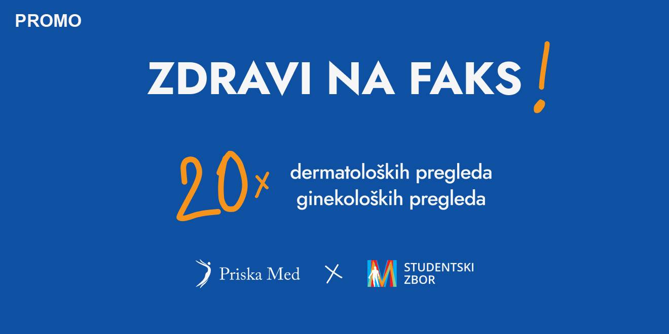 Poliklinika Priska Med i Studentski zbor MEFST-a daruju besplatne preglede studentima ...